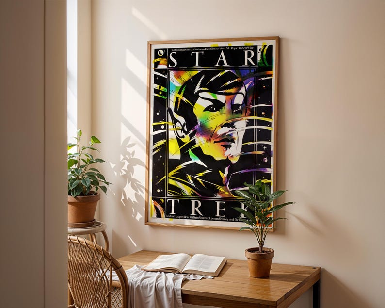 Star Trek Movie Poster German Star Trek Vintage Movie Poster Star Trek ...