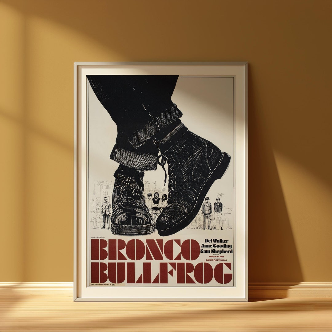 Bronco Bullfrog Movie Poster Bronco Bullfrog Vintage Film Poster Bronco ...