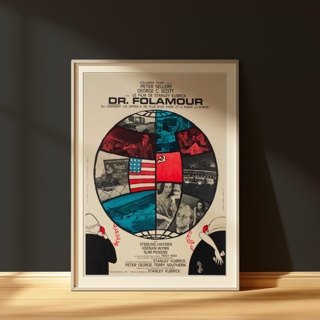 Vintage Dr. Strangelove Poster French Dr. Strangelove Movie Poster ...