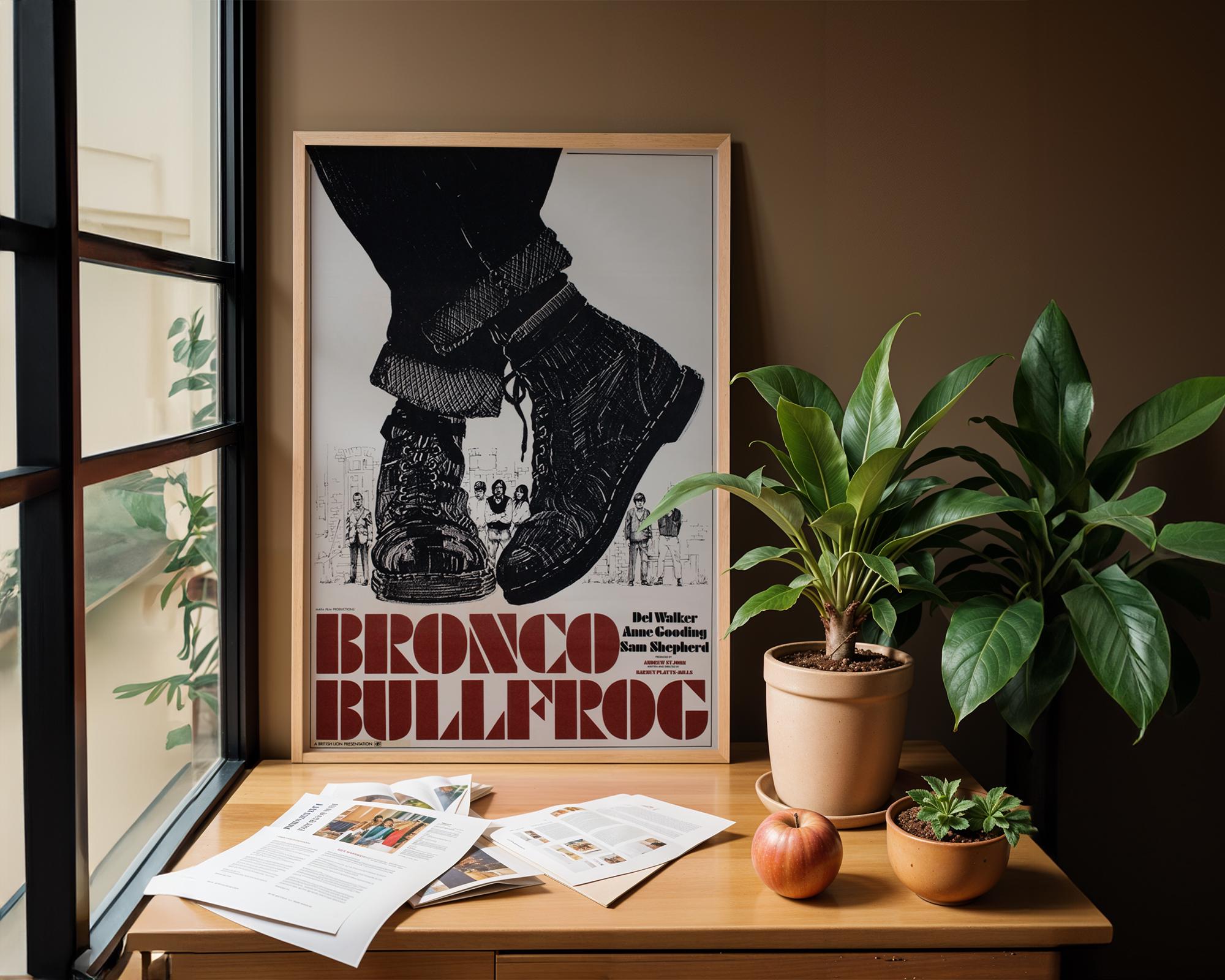 Bronco Bullfrog Movie Poster Bronco Bullfrog Vintage Film Poster Bronco ...