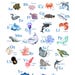 Minimalistic Sea Alphabet Poster for Kids HD, Educational Poster ...