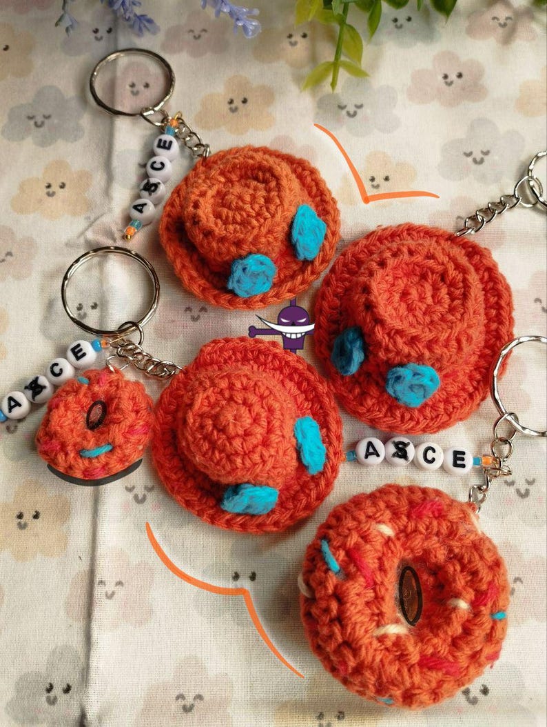 One Piece Portgas D. Ace Keychain - Etsy Australia