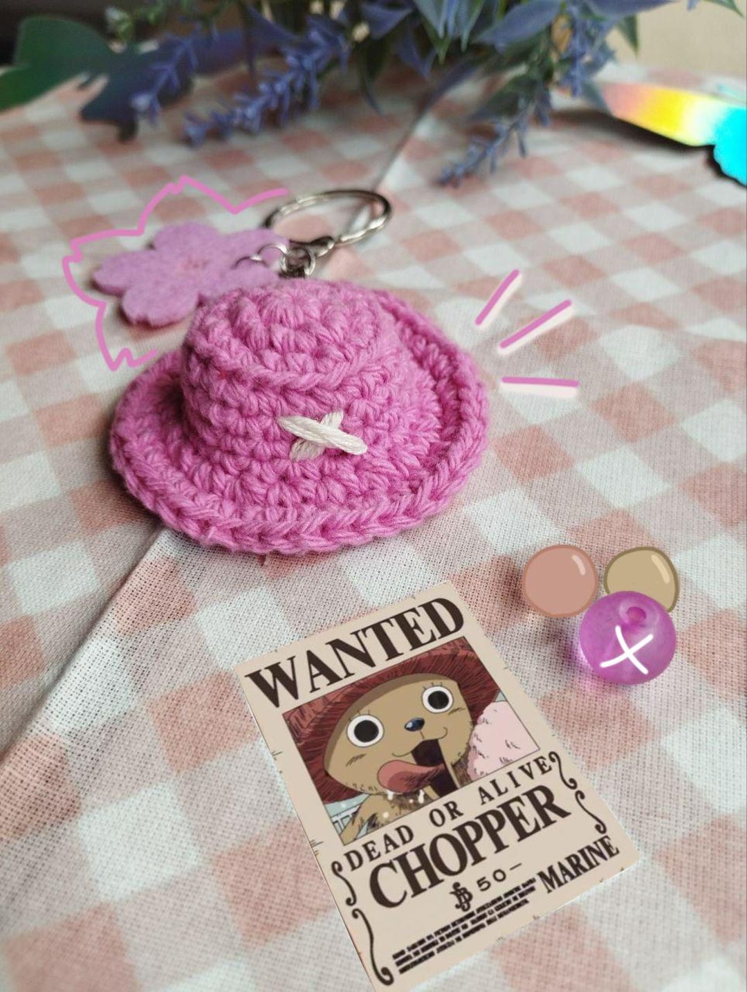 One Piece Chopper Keychain - Etsy UK
