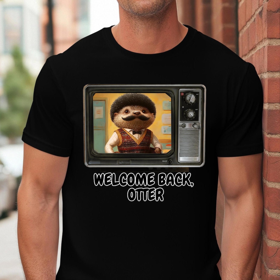Welcome Back Otter 70s Parody Heavy Cotton Tee - Etsy