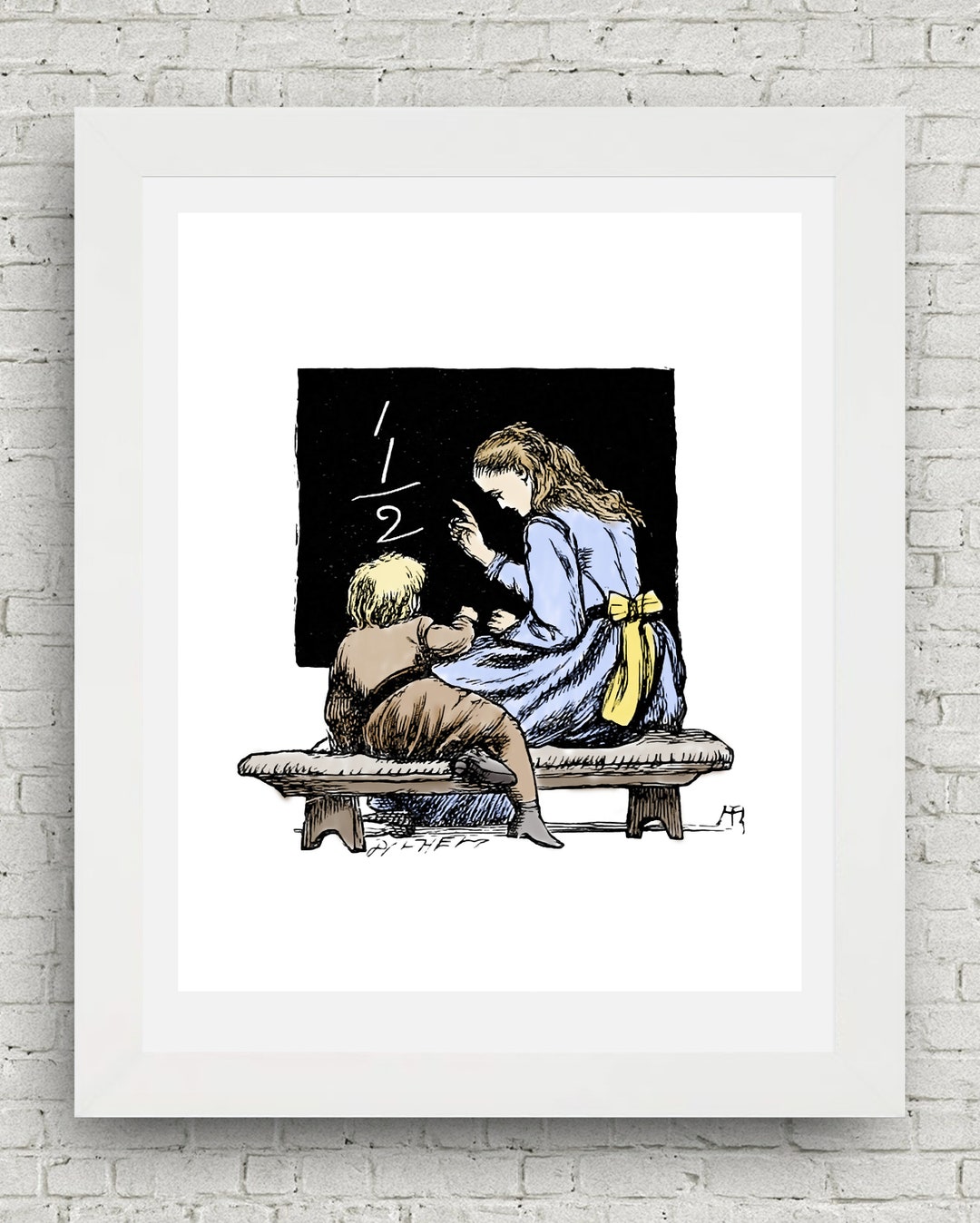Vintage Math Lesson Print, Victorian Nursery Decor (digital Download ...