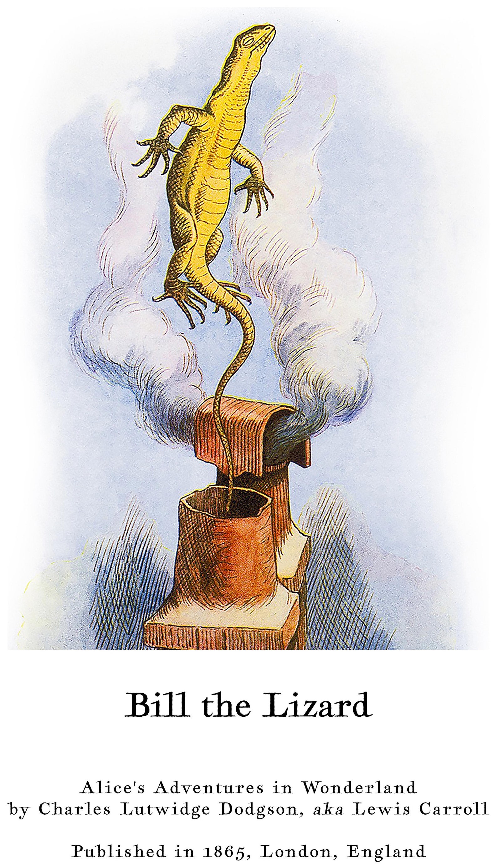 Bill the Lizard Alice in Wonderland Decor Digital Download - Etsy