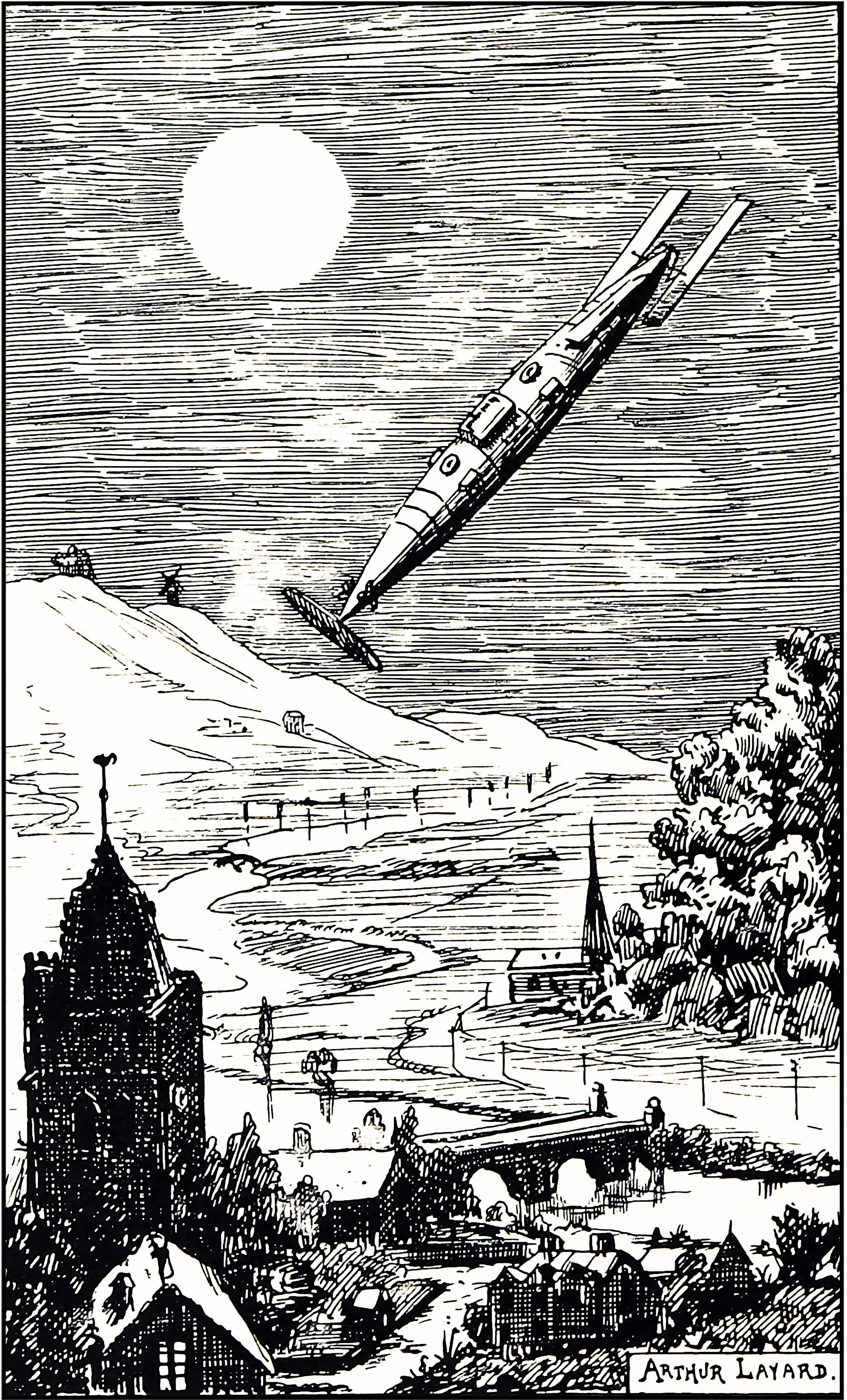 Science Fiction, Victorian Era, Vintage Illustration Arthur Layard ...