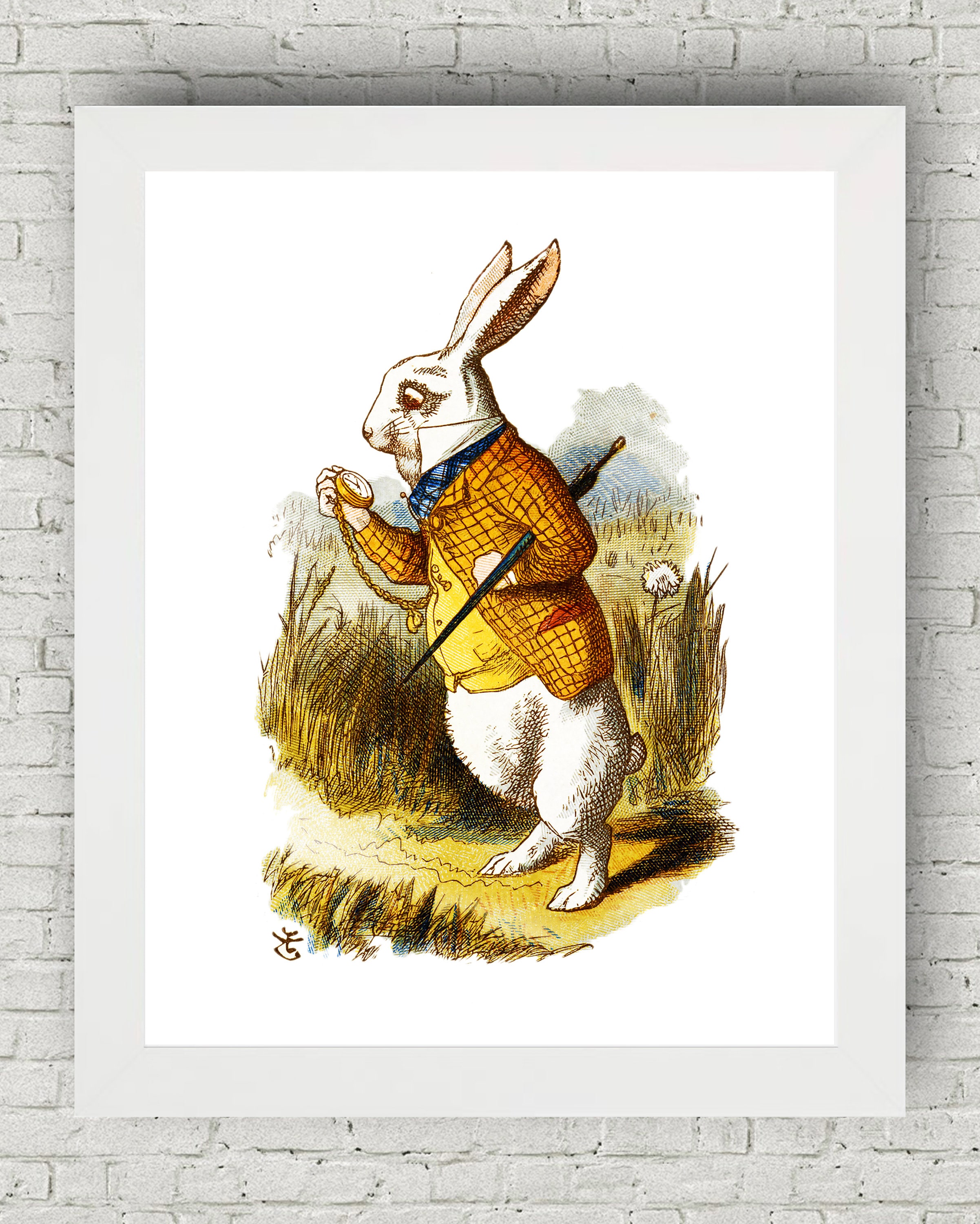 The White Rabbit I'm Late Alice in Wonderland - Etsy