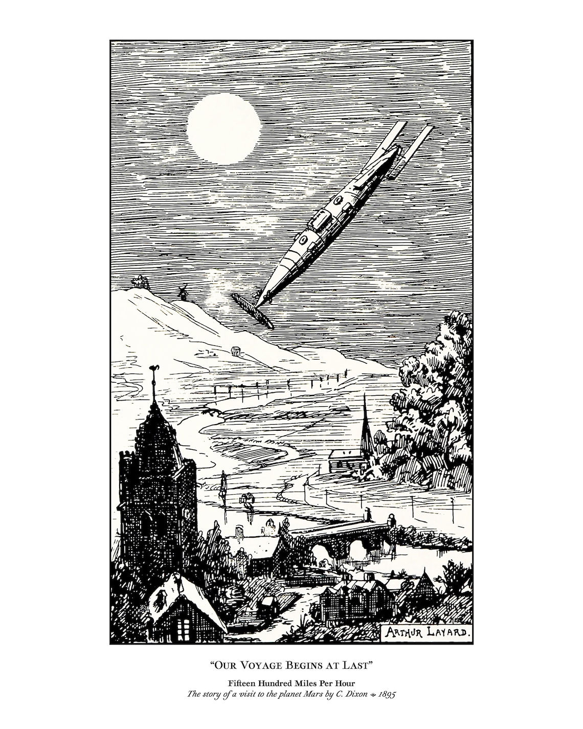 Science Fiction, Victorian Era, Vintage Illustration Arthur Layard ...