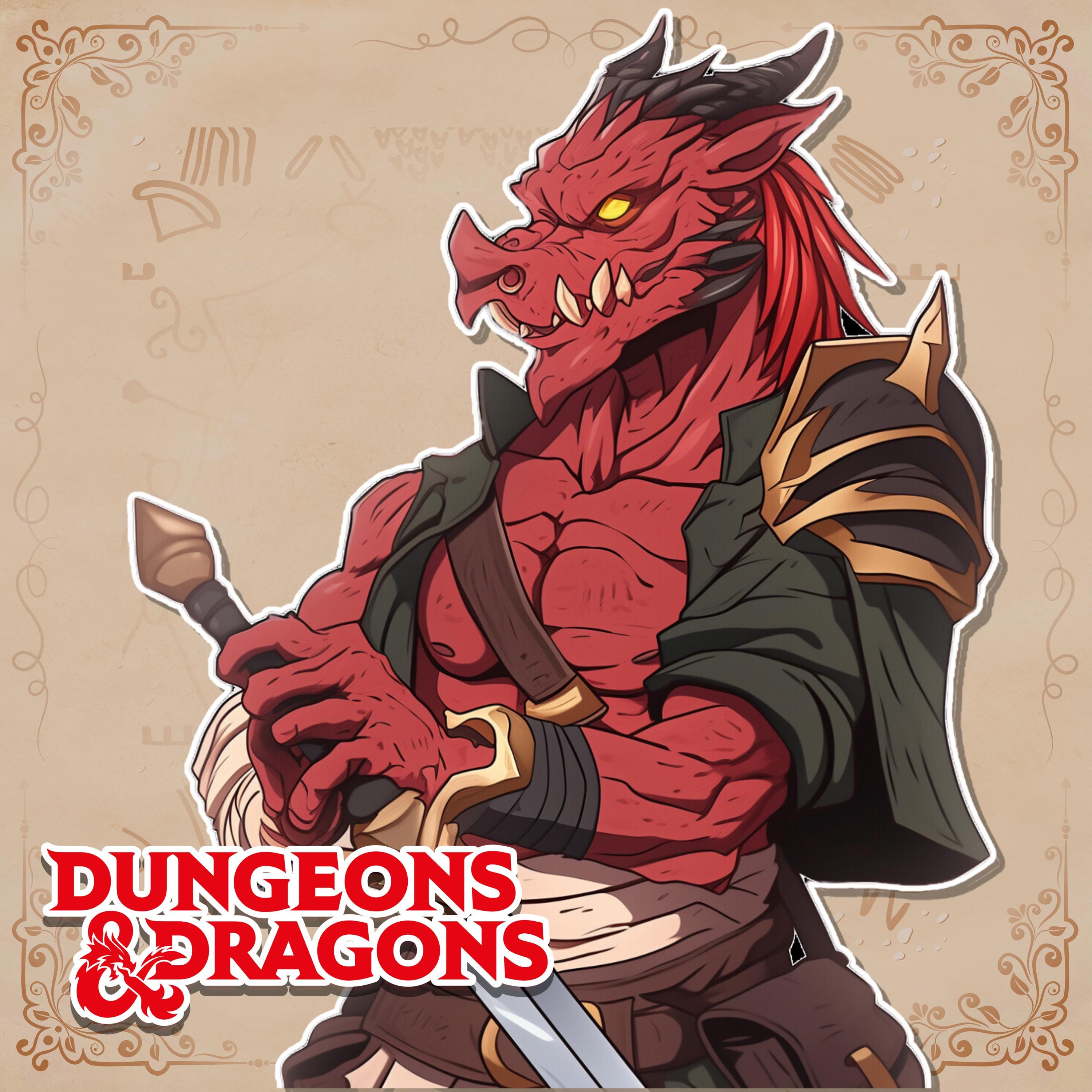 Custom Dungeon and Dragons Character Fantasy Character High Quality Dnd ...