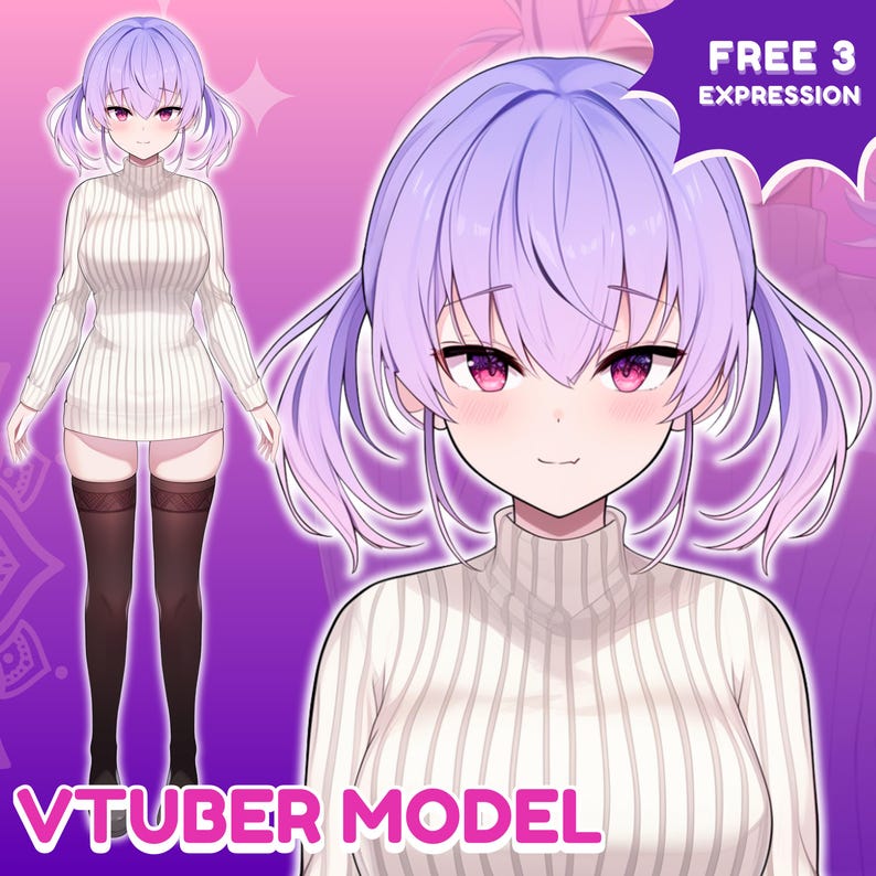 CUSTOM Vtuber Live2d Model Commission Virtual Youtuber Model Vtuber ...