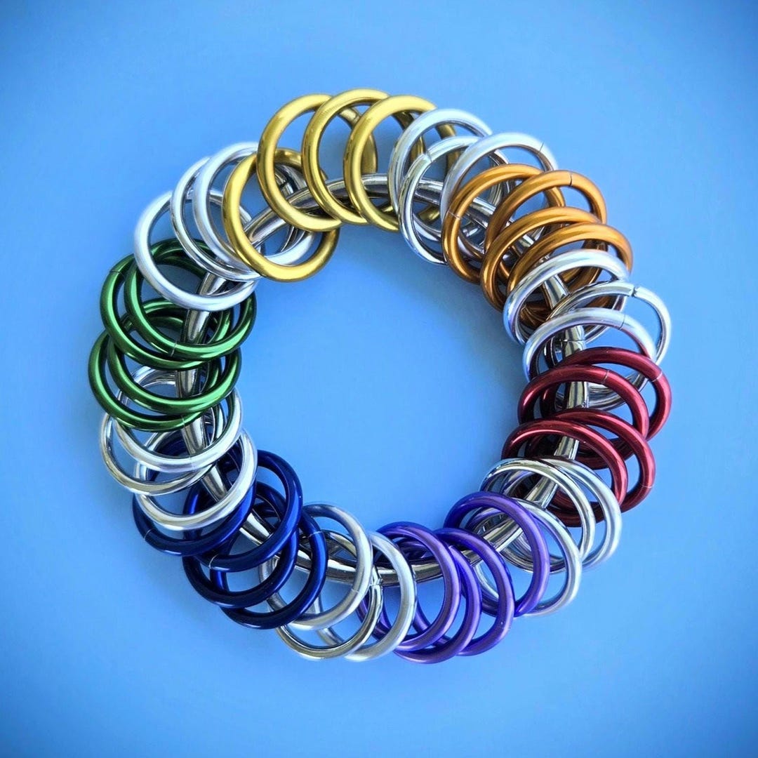 Chainmail Fidget Toy: Unique Metal Desk Fidget - Etsy