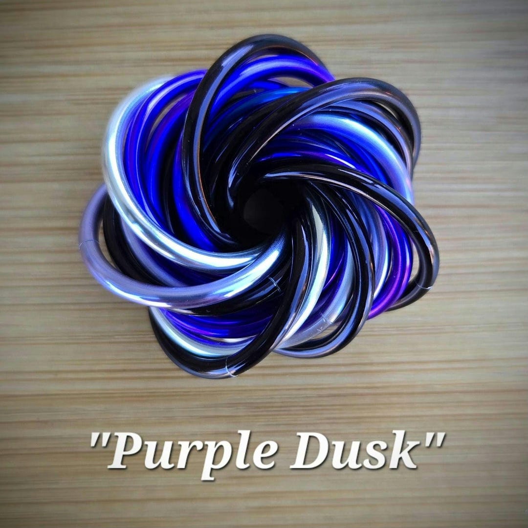 Aluminum Fidget Toy: Purple Chainmail Desk Toy - Etsy
