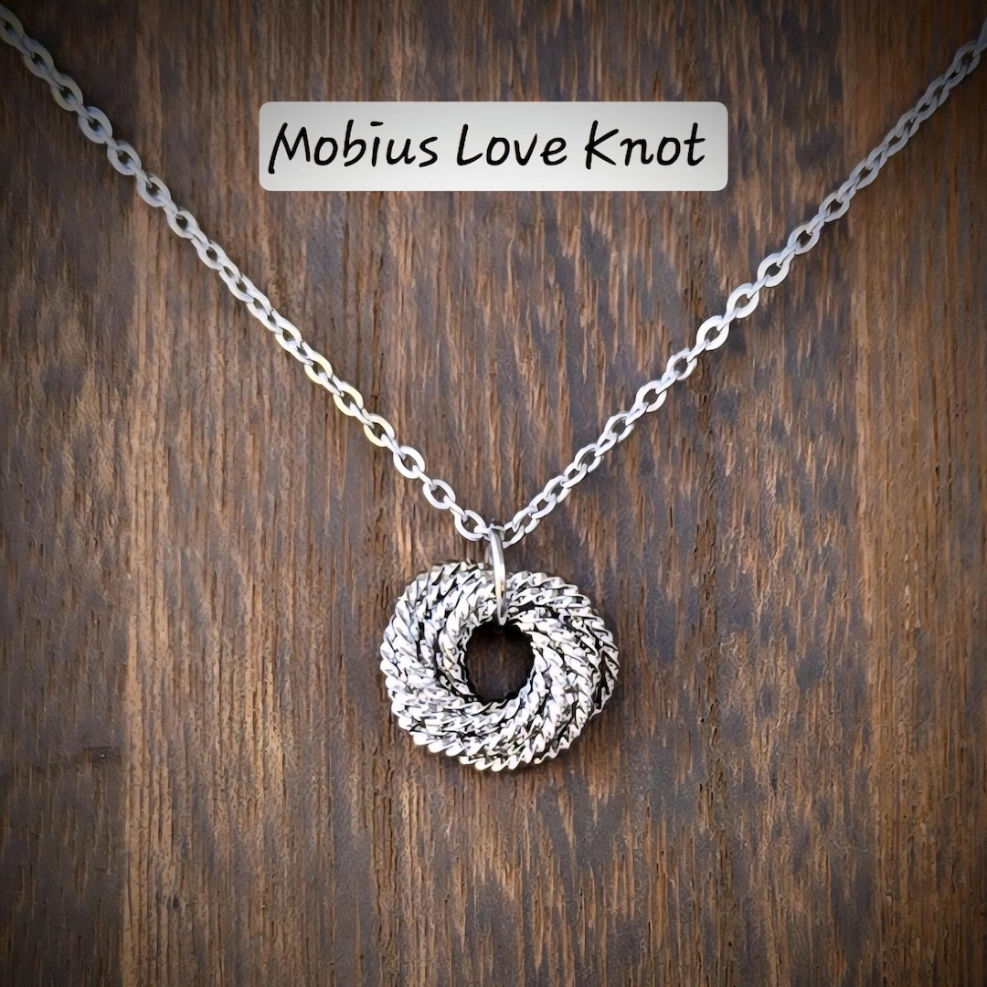 Delicate Chainmail Mobius Ball Pendant Necklace: Stainless Steel, Gift ...