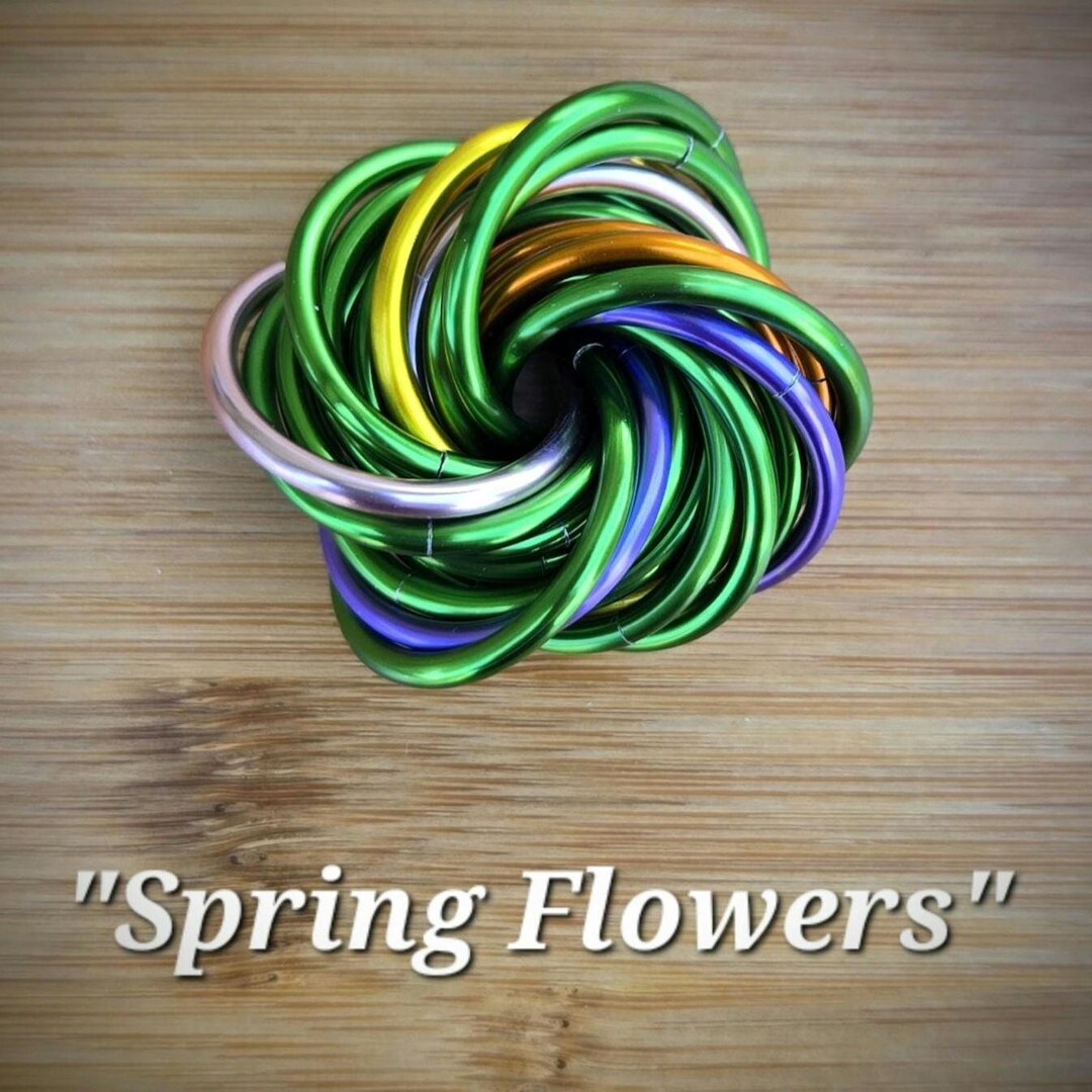 Spring Colors Mobius Ball: Chainmail Desk Toy Handmade - Etsy