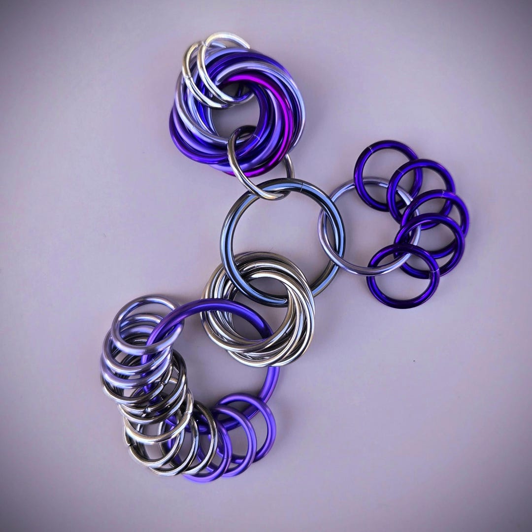 Stim Toy Purple Chainmail Fidget: Aluminum Stainless Steel - Etsy