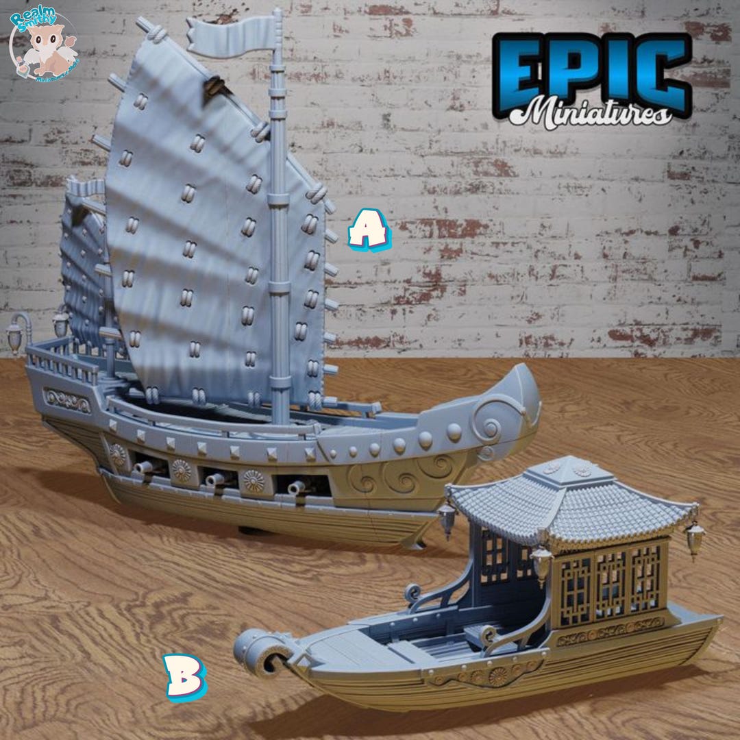 Eastern Boats | Premium Dnd Miniatures | High Quality Resin | Asia ...
