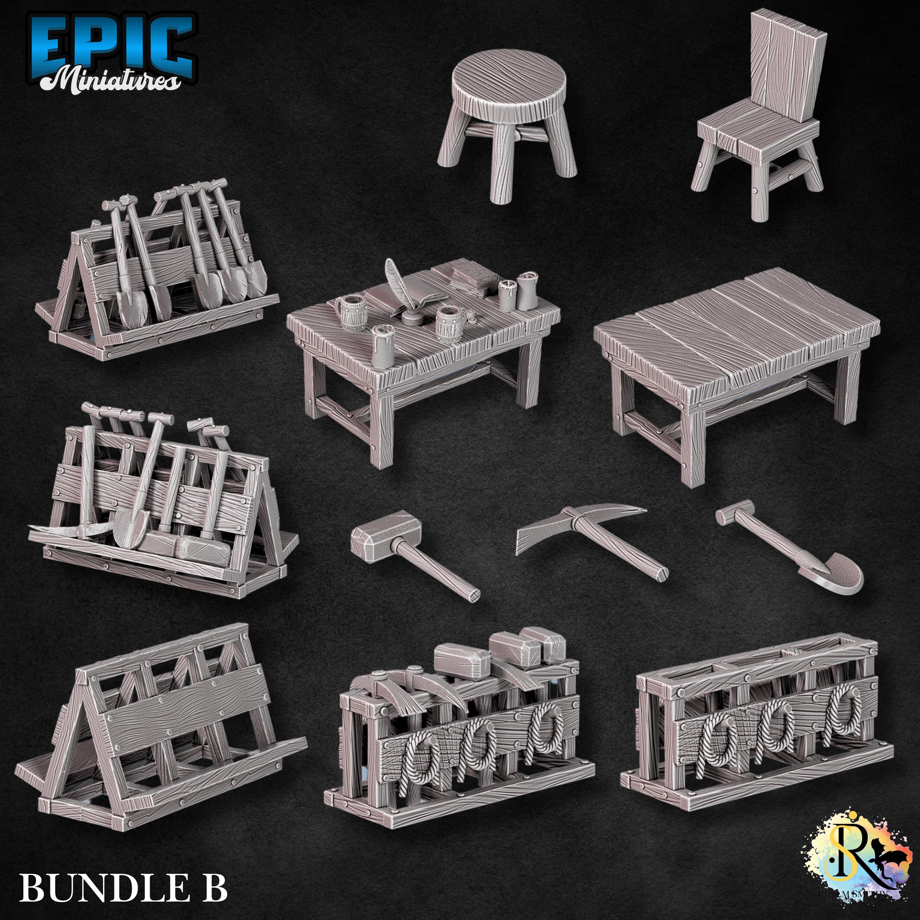 Dwarf Mine Scatter 051 Dwarven Mines EPIC 28mm Terrain, Environment ...