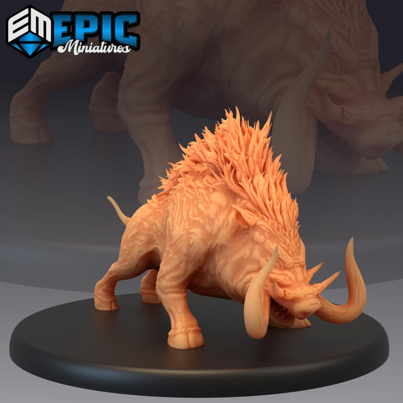 Forest Boar large 050 Infested Woodlands EPIC 28mm Creature, Beast, Pig ...