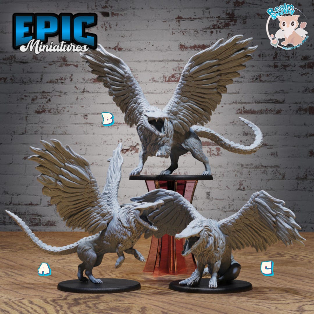 Ammit Beast Miniature large Premium Dnd Minis High Quality Resin Fur ...