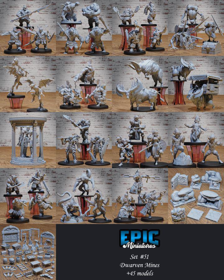 Dwarf Mine Scatter 051 Dwarven Mines EPIC 28mm Terrain, Environment ...