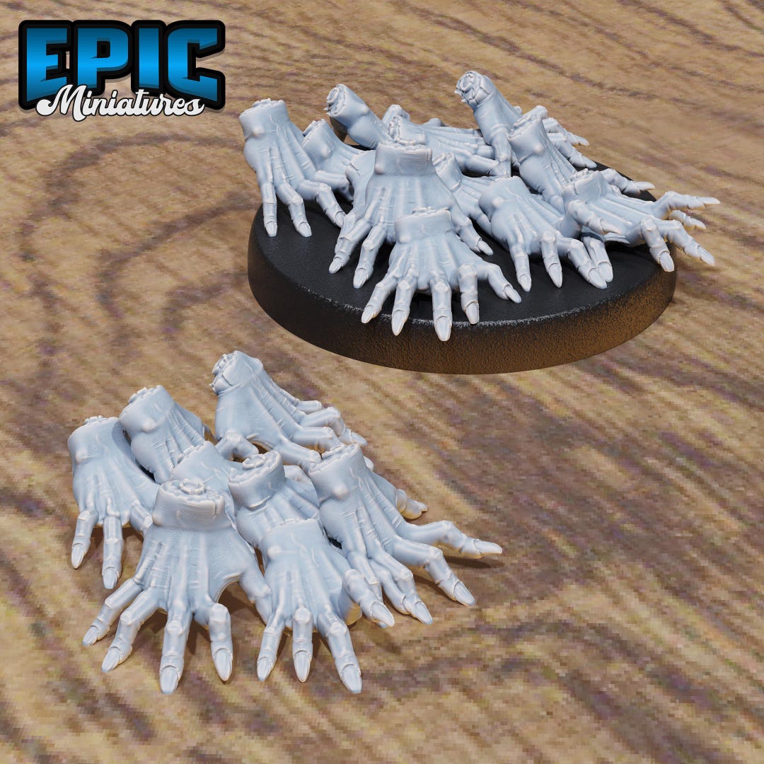 Crawling Hand Swarms Premium Dnd Miniatures High Quality Resin Fantasy ...