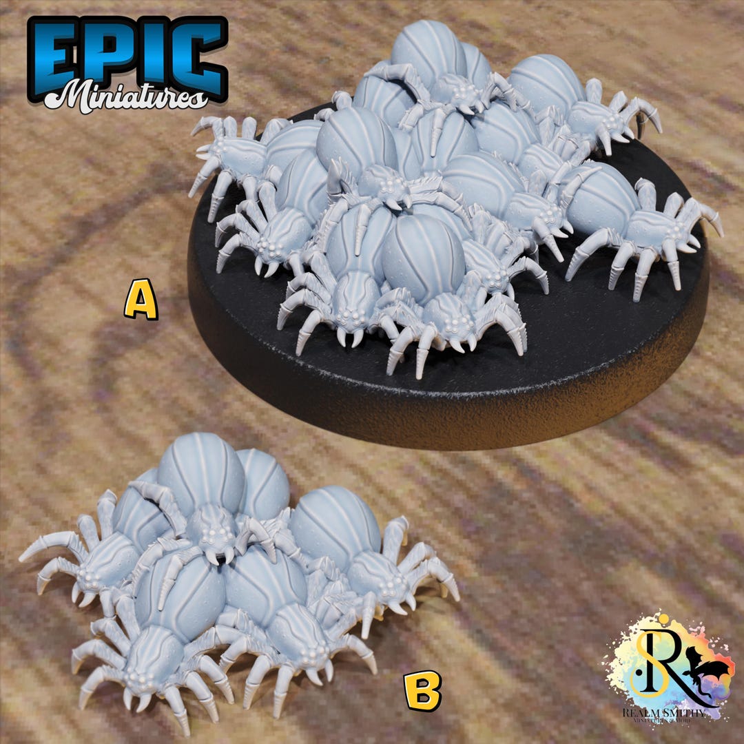 Spider Swarm medium Premium Dnd Miniatures High Quality Resin D&D RPG ...