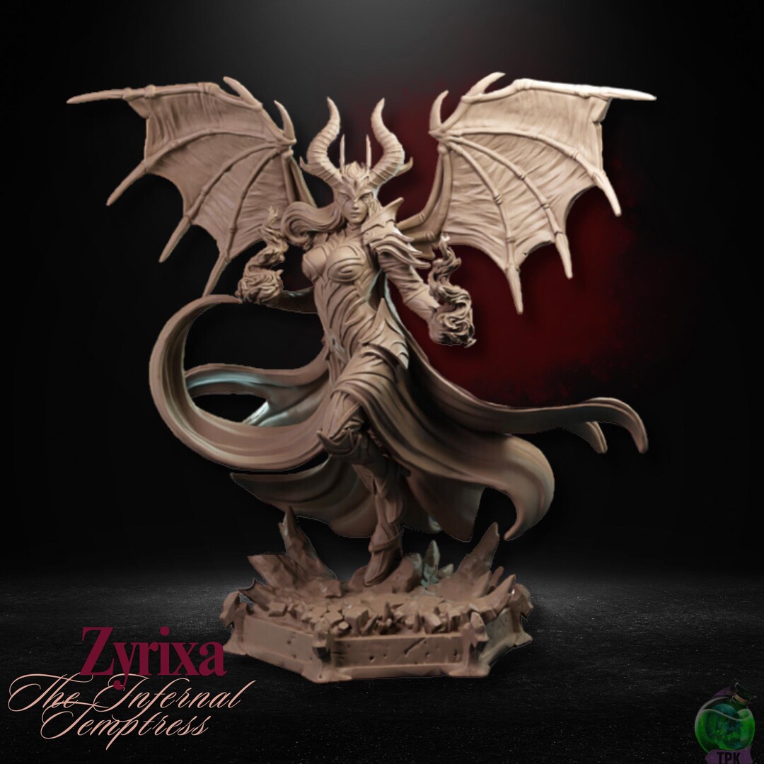 Zyrixa the Infernal Temptress (medium) | TPK Lab Miniatures | Mizora ...