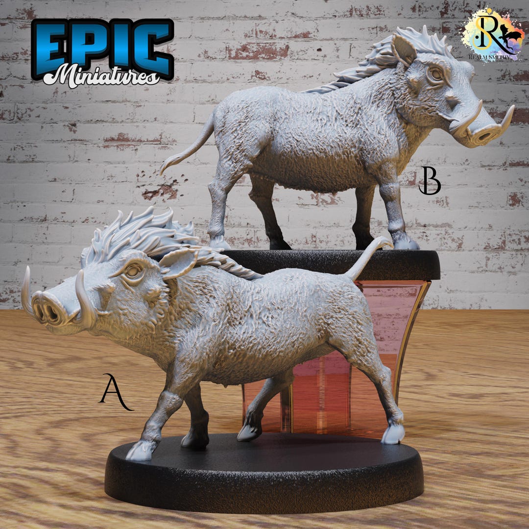 Warthog (medium) | Premium Dnd Miniatures | High Quality Resin | D&D ...