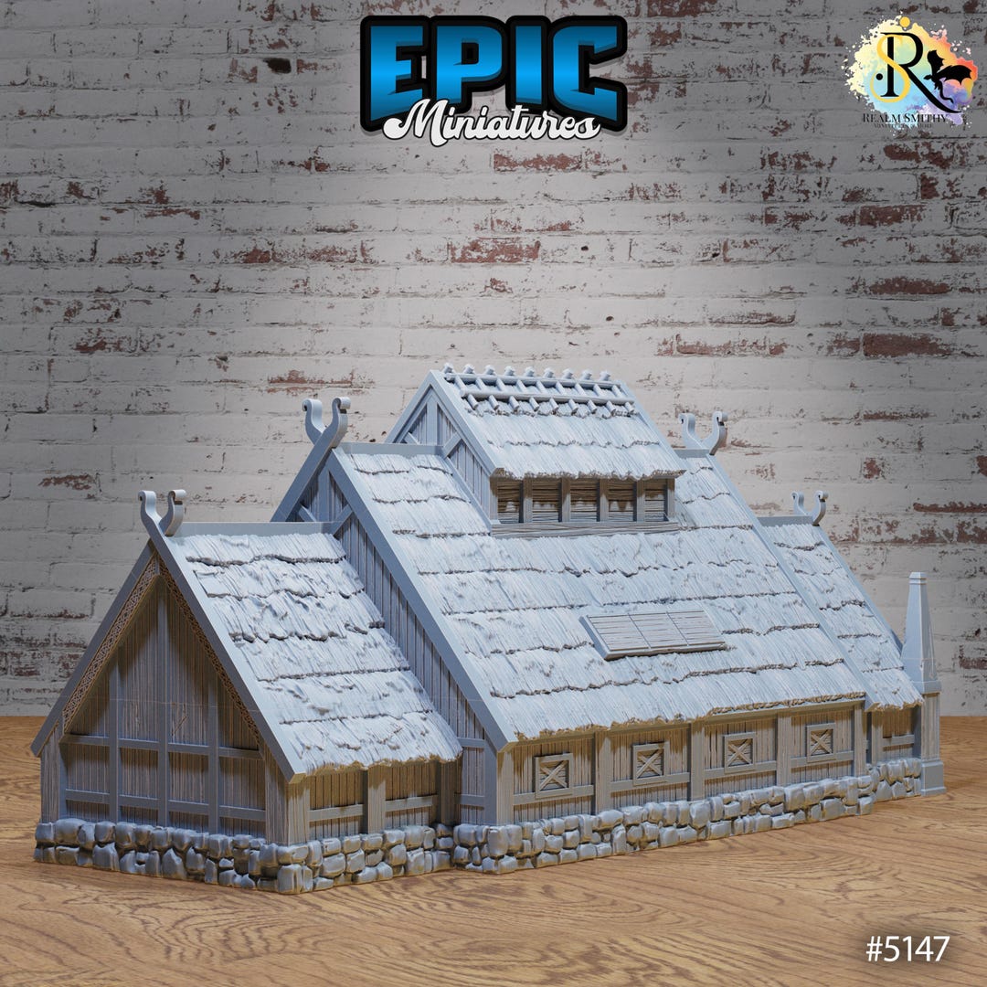 Viking Hall | Premium Dnd Miniatures | High Quality Resin | D&D RPG ...