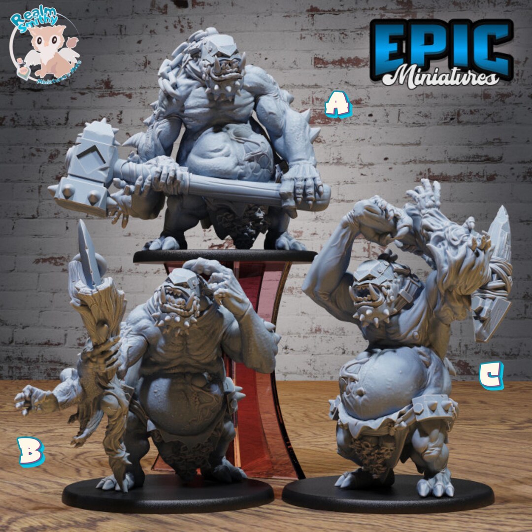 Troll Mutant (large) Bundle | Premium Dnd Minis | High Quality Resin ...