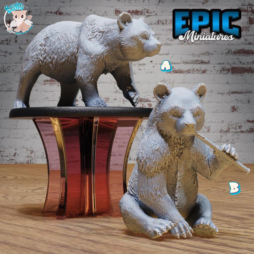 Panda Bear (large) | Premium Dnd Miniatures | High Quality Resin ...