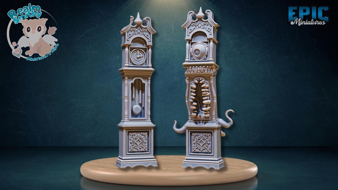 PAINTED BOTH Mimic Clocks Premium Dnd Minis High Quality Resin Clocks ...