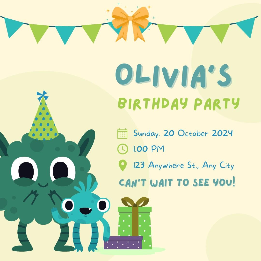 Editable Super Simple Songs - Birthday Invitation Template - Etsy