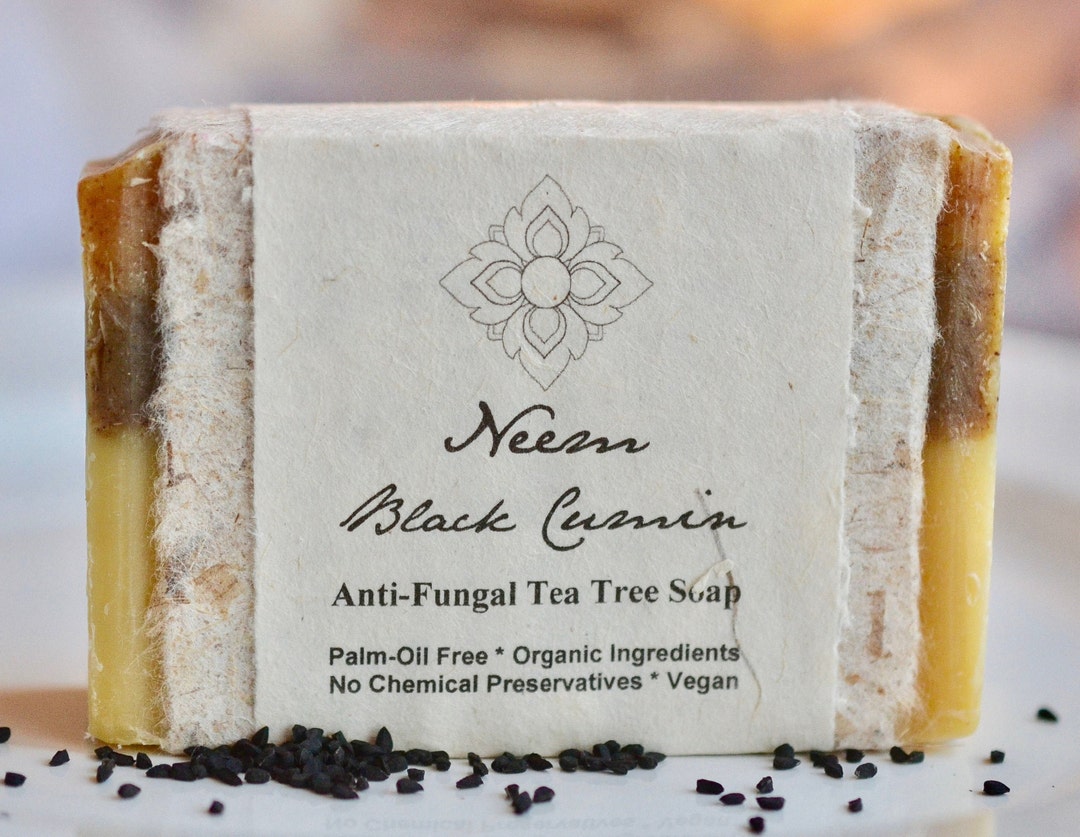 Neem Black Cumin Tea Tree Organic Soap, Palm Oil Free, Vegan, Zero ...