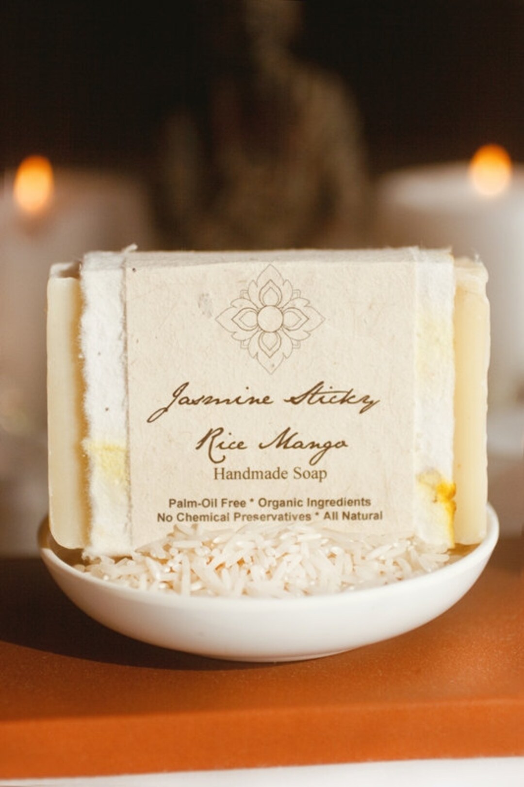Jasmine Sticky Rice Mango Organic Exfoliation Soap Bar - Palm Oil Free ...