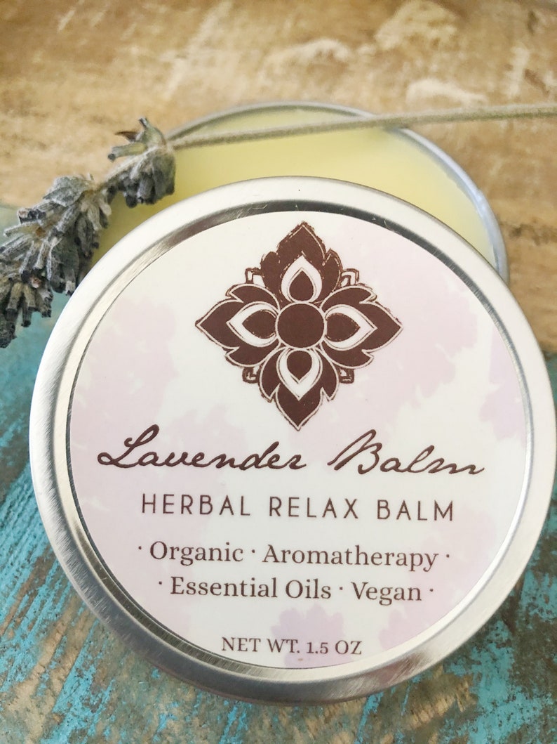 Lavender Balm Organic Herbal Relax Balm 1.5 Oz Aromatherapy | Etsy