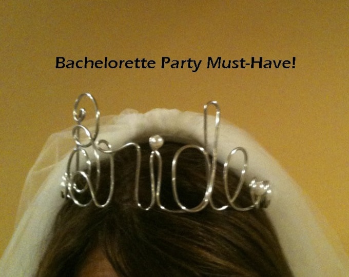 BRIDE Wire Tiara Crown DIY Bride Hanger Whimsical Crown - Etsy