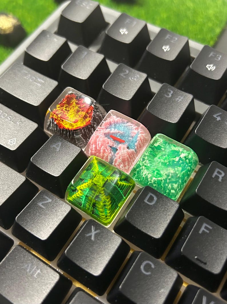 Lofty Takatenhara Unique Design Handmade 1U Keycaps, Custom Keycap ...