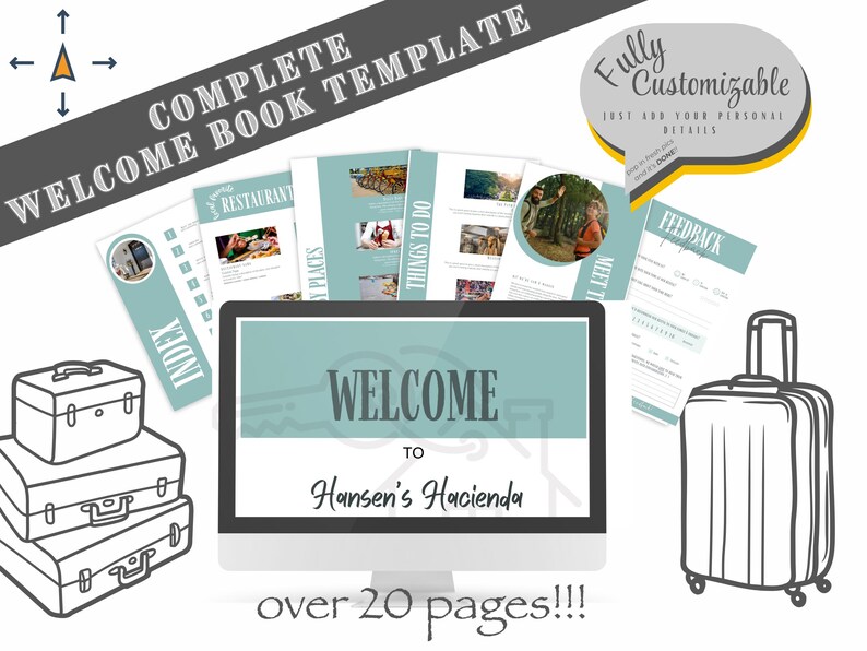 Customizable Welcome Book Template for Airbnb / STR (short-term Rental ...