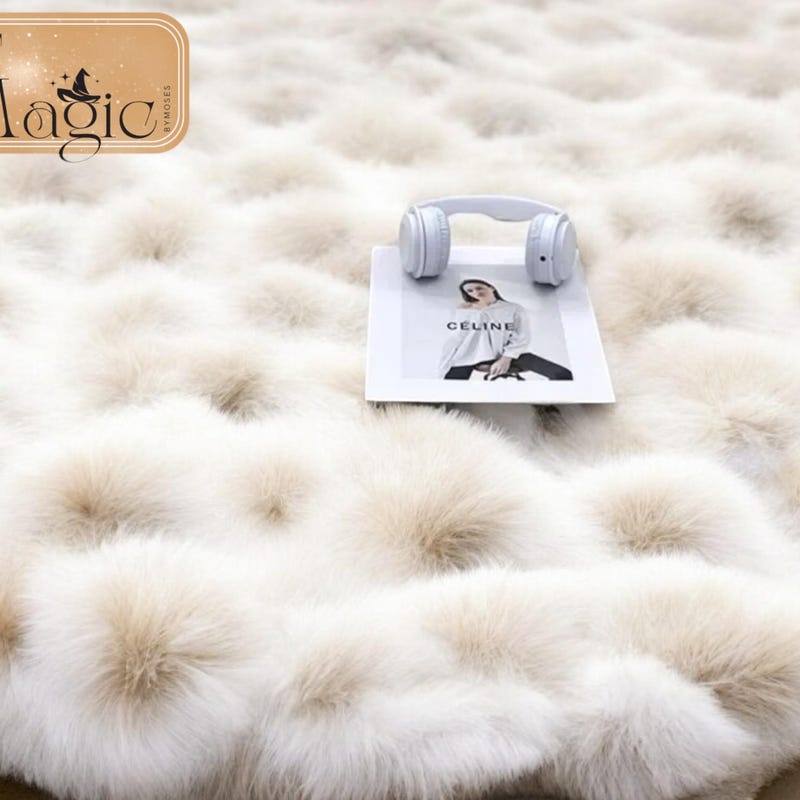 Fluffy Circle Rug - Etsy