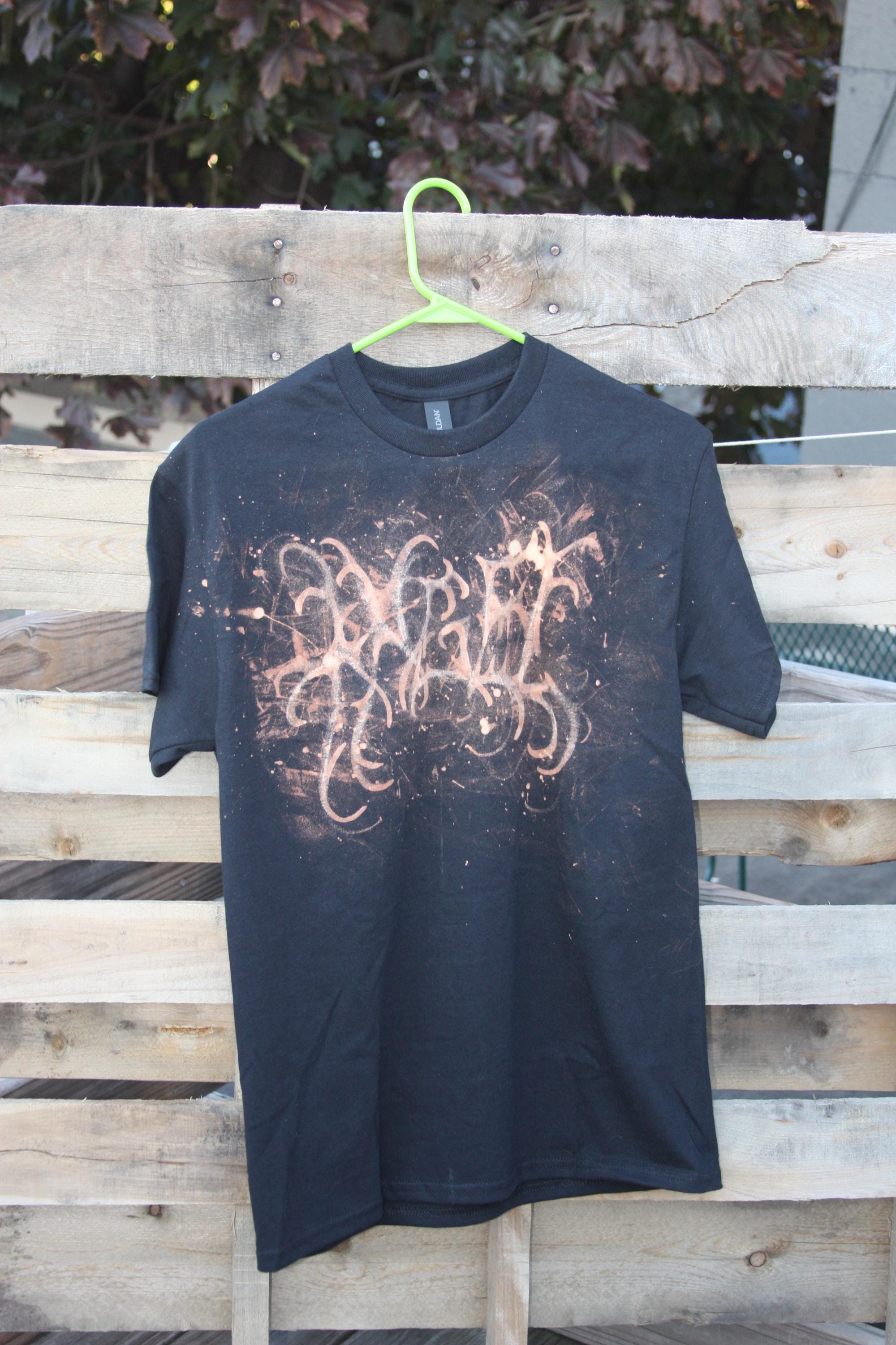 Angel Wings Bleached T-shirt - Etsy