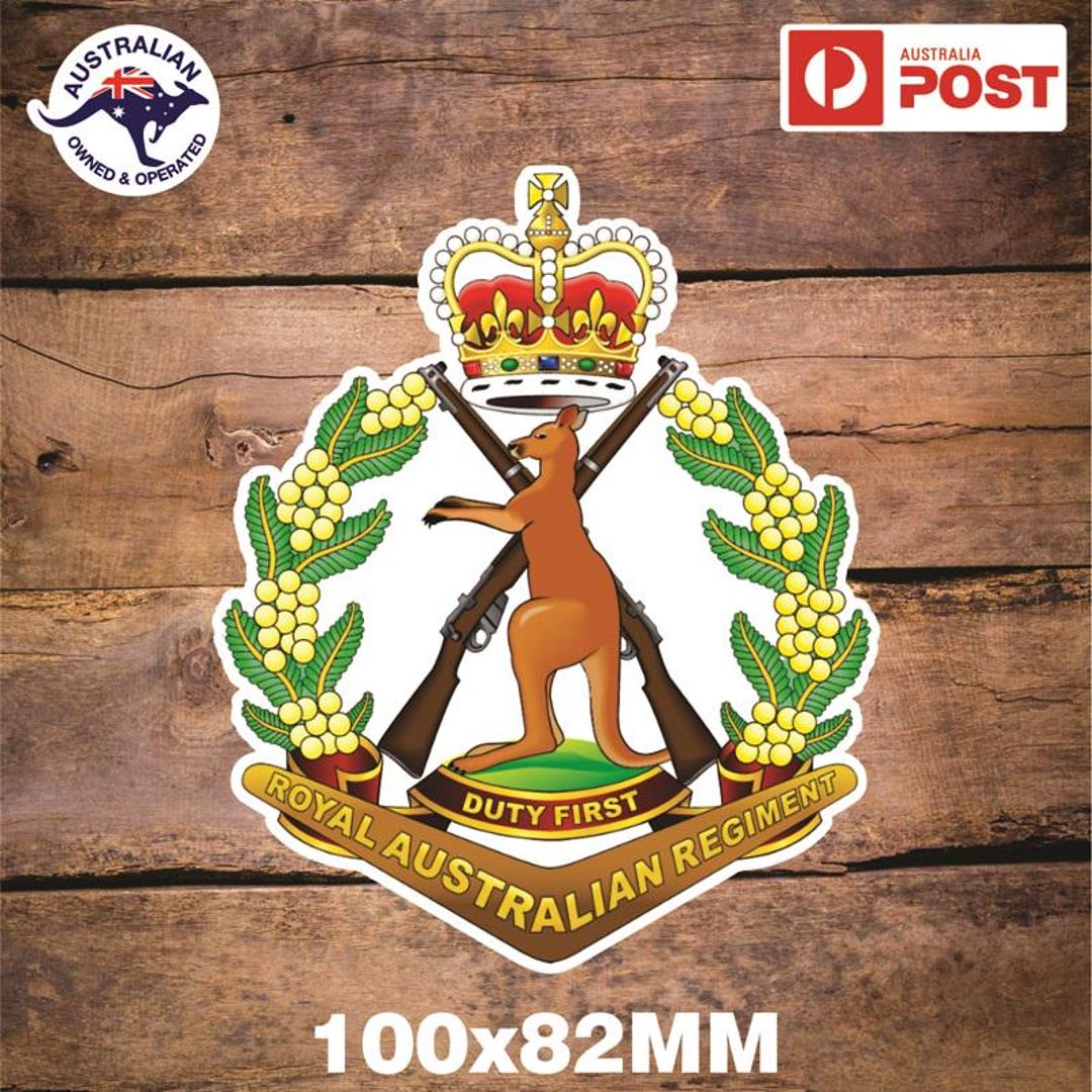 Royal Australian Regiment Sticker Defense Force Anzac Soldier Flag ...