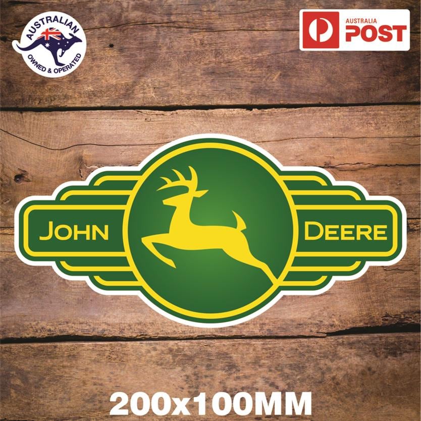 JOHN DEERE STICKER Ride on Lawn Mower Tractor Farming Equipment - Etsy