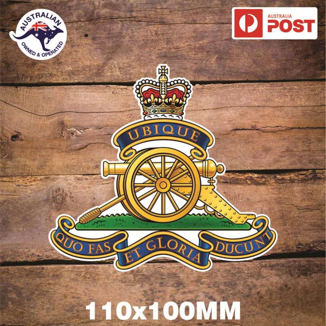Royal Australian Artillery Sticker RAA Defense Force Anzac Soldier Flag ...