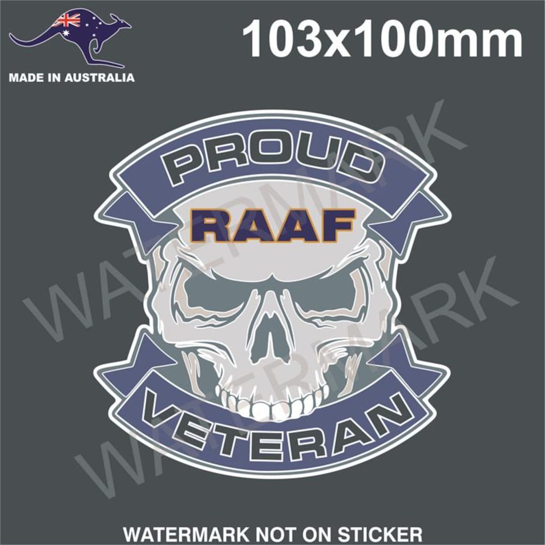 Royal Australian Air Force Sticker RAAF Proudly Served Veteran Defense ...