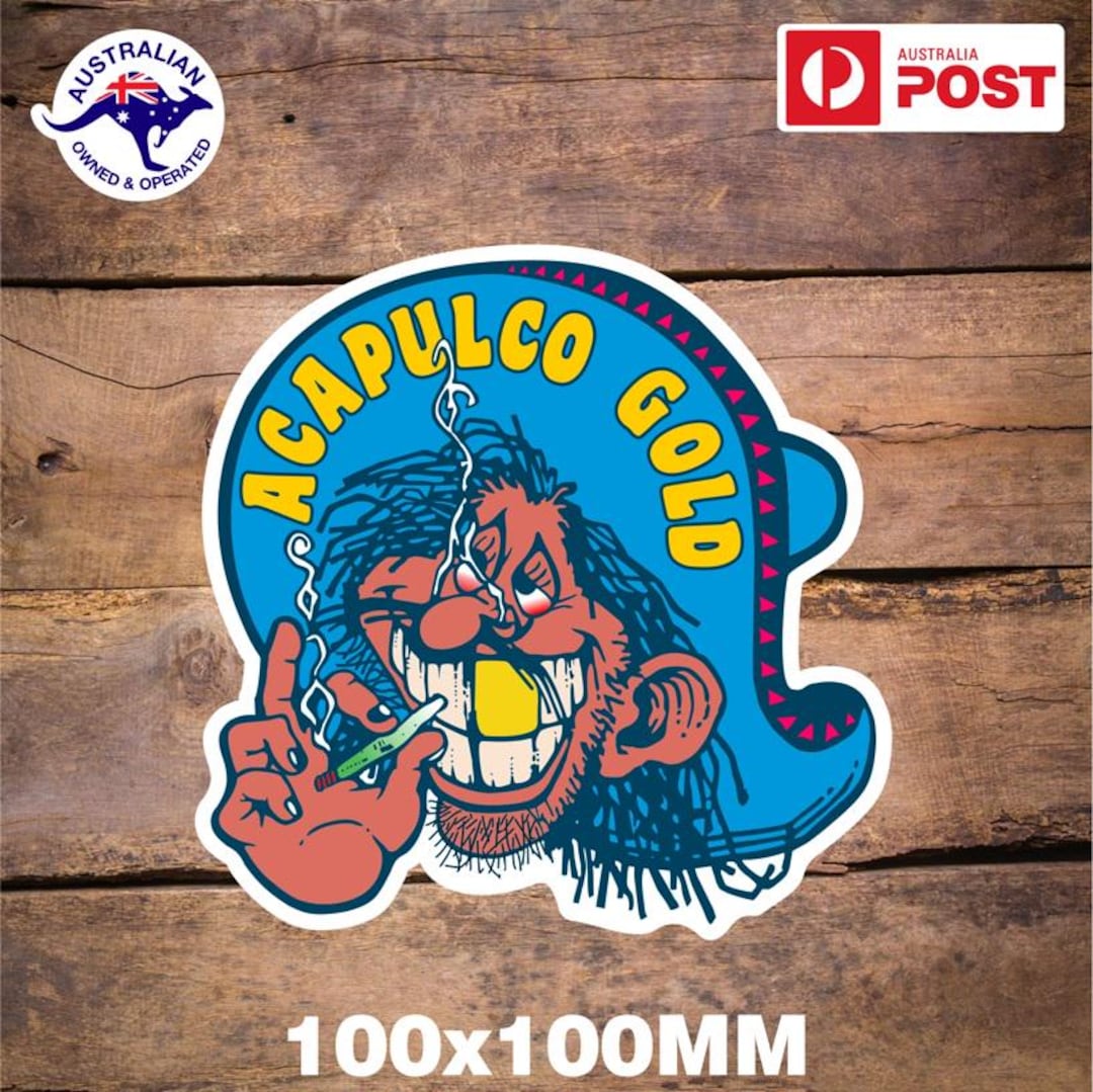 ACAPULCO GOLD STICKER 4:20 Funny Stoned Smoking Dope - Etsy