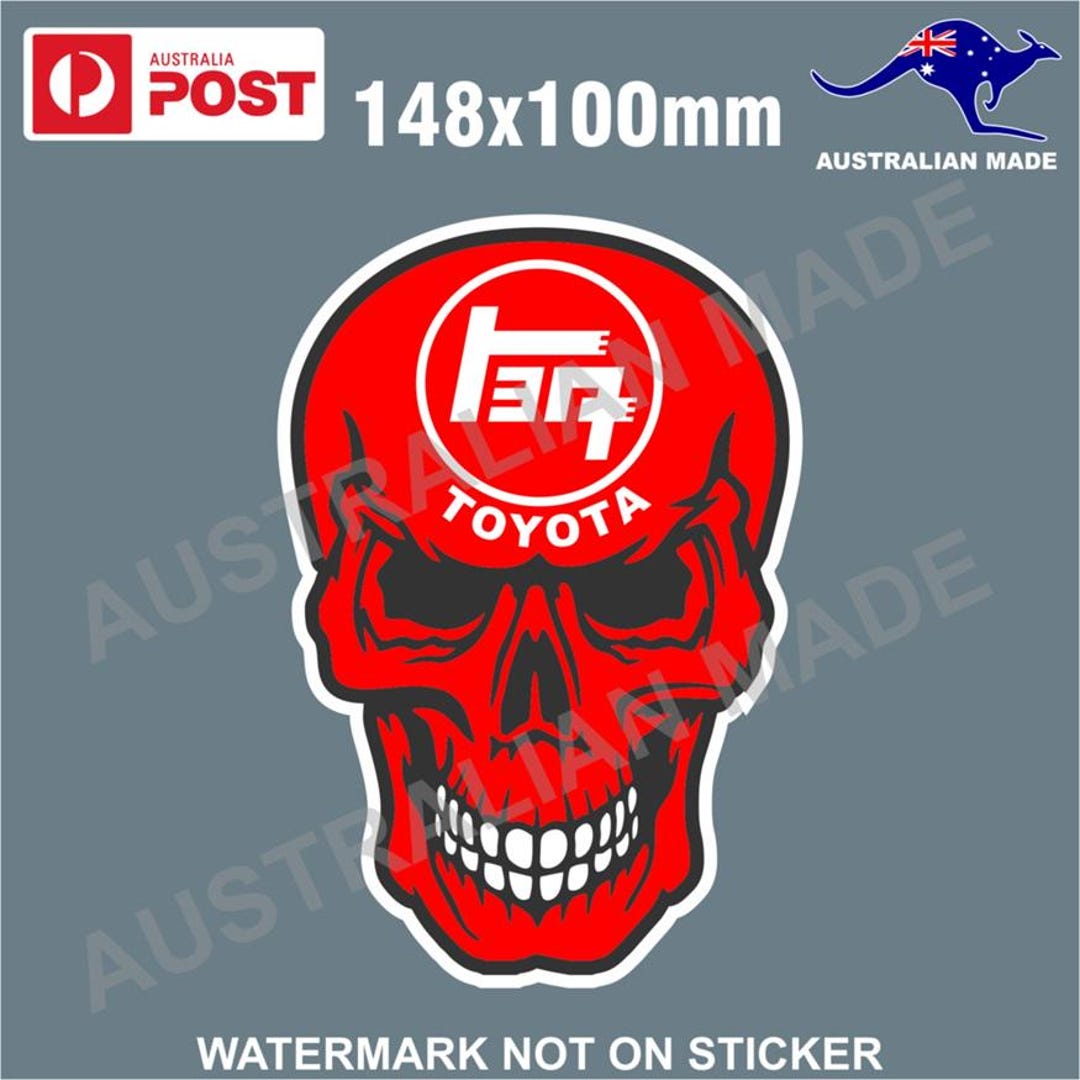 TEQ TOYOTA SKULL Sticker Jdm Drift 4x4 Toolbox - Etsy