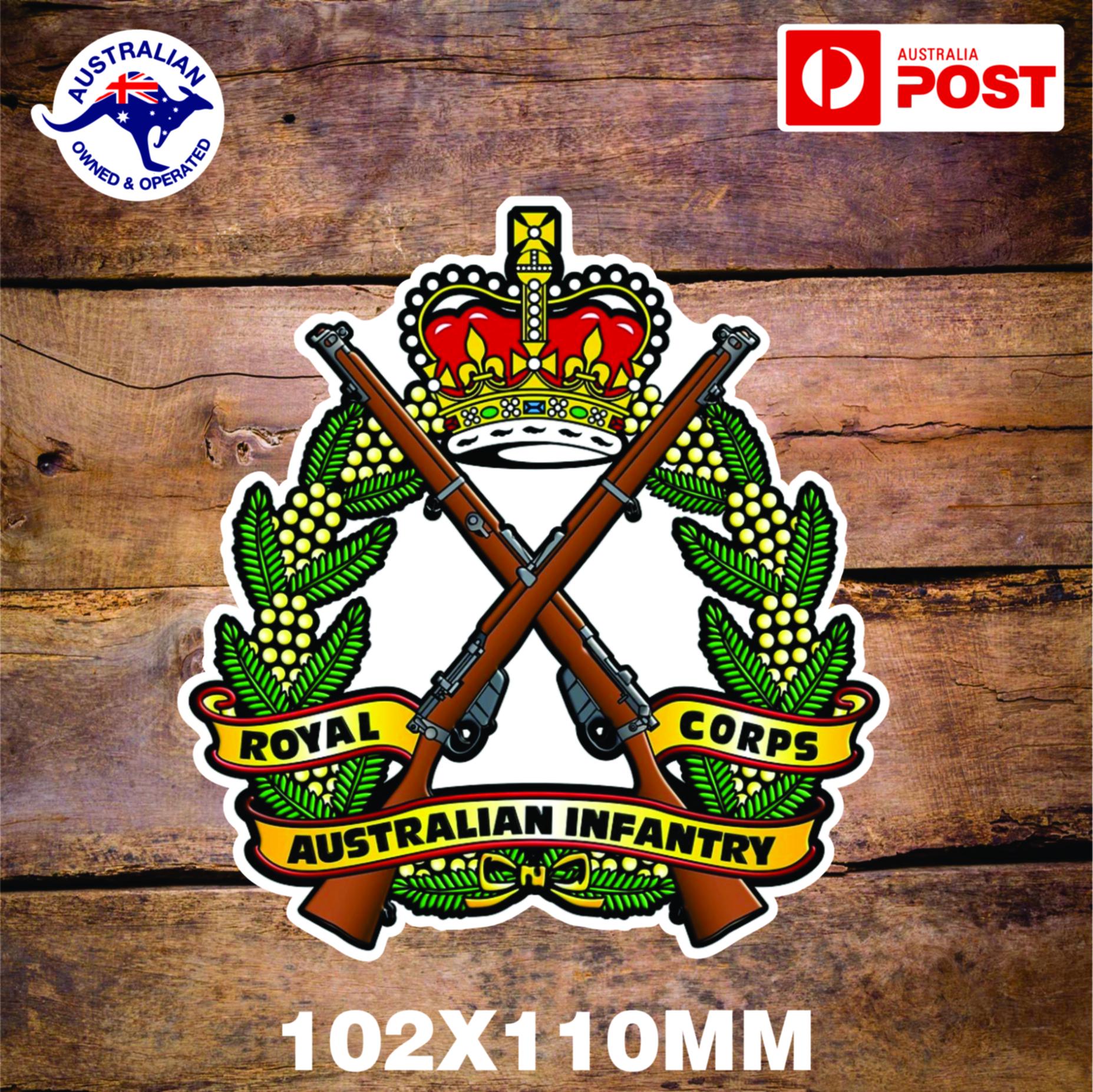 Royal Australian Infantry Corps Sticker RAR Defense Force Anzac Soldier ...