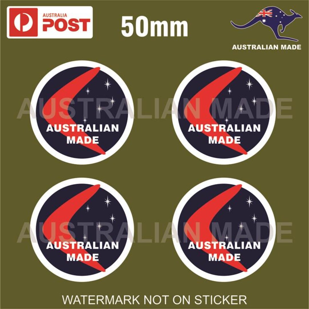 AUSTRALIAN MADE Stickers Vintage Old School Retro Australia - Etsy